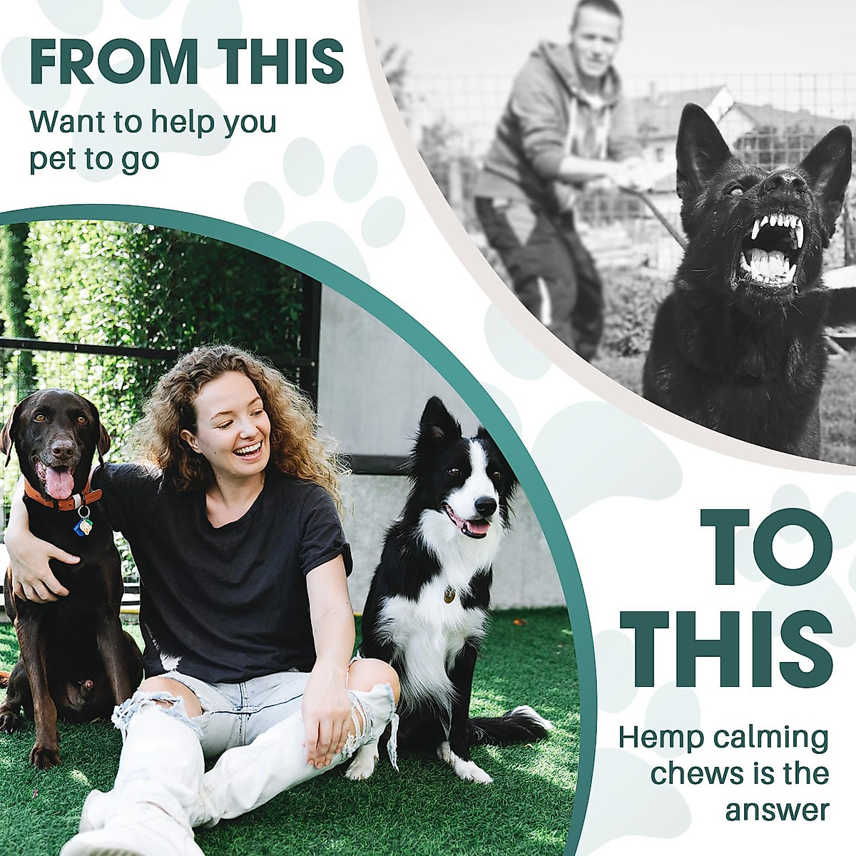 Ethlauff Calming Chews for Dogs 120 Count,Dog Calming Treats,Anxiety Relief Treats,Dog Anxiety Relief,Helps with Dog Anxiety,Separation,Barking,Stress Relief,Sleep Calming Aid,for All Breeds & Sizes