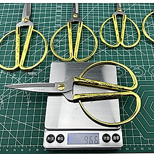 Fengtaiyuan J08A1, Stainless Steel Scissors, Office, Tailor Cutting, golden scissors (J08A1)