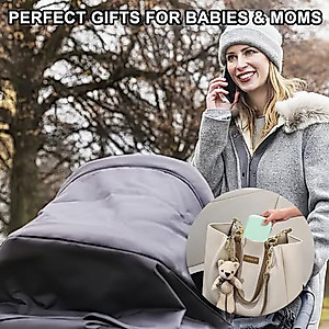 Suvast 7in1 Travel Bottle Cleaner kit,Baby Essentials, with Bottle Brush、Nipple Brush、Straw Cleaner Brush、Soap Dispenser、Bottle Drying Rack、Drainage Tray、Storage Box,Baby Travel Essential (Green)