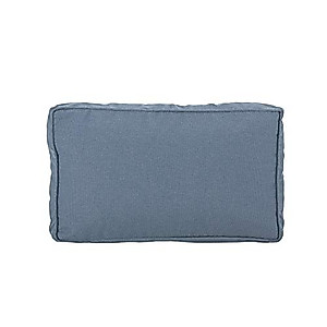 Christopher Knight Home Yvonne Rectanglular Water Resistant 12"x20" Lumbar Pillows (Set of 2), Blue