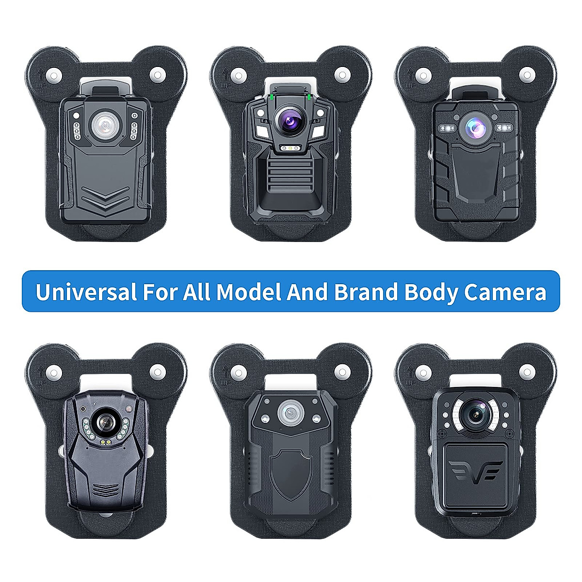 YIJIAOYUN Body Camera Magnetic Mount, Universal Strong Suction Magnet Mount Holder, Stick to Clothes for All Brand Body Cams with Wearable Clips