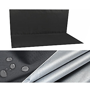 Swing Seat Replacement Cover, 600D Oxford Heavy Duty Waterproof Swing Bench Cover for Outdoor Porch Garden Yard 2/3 Seat Patio Swing Chair (54.3"x19.6"x19.6", Grey)