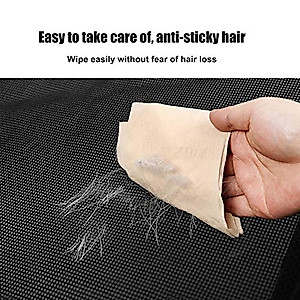 L-ELEGANT Foldable Raised Pet Bed,Portable Elevated Dog Bed with No-Slip Feet,Breathable Sturdy Pet Cot Mesh Fabric for Indoor Or Outdoor Use-Red 62x62x15cm