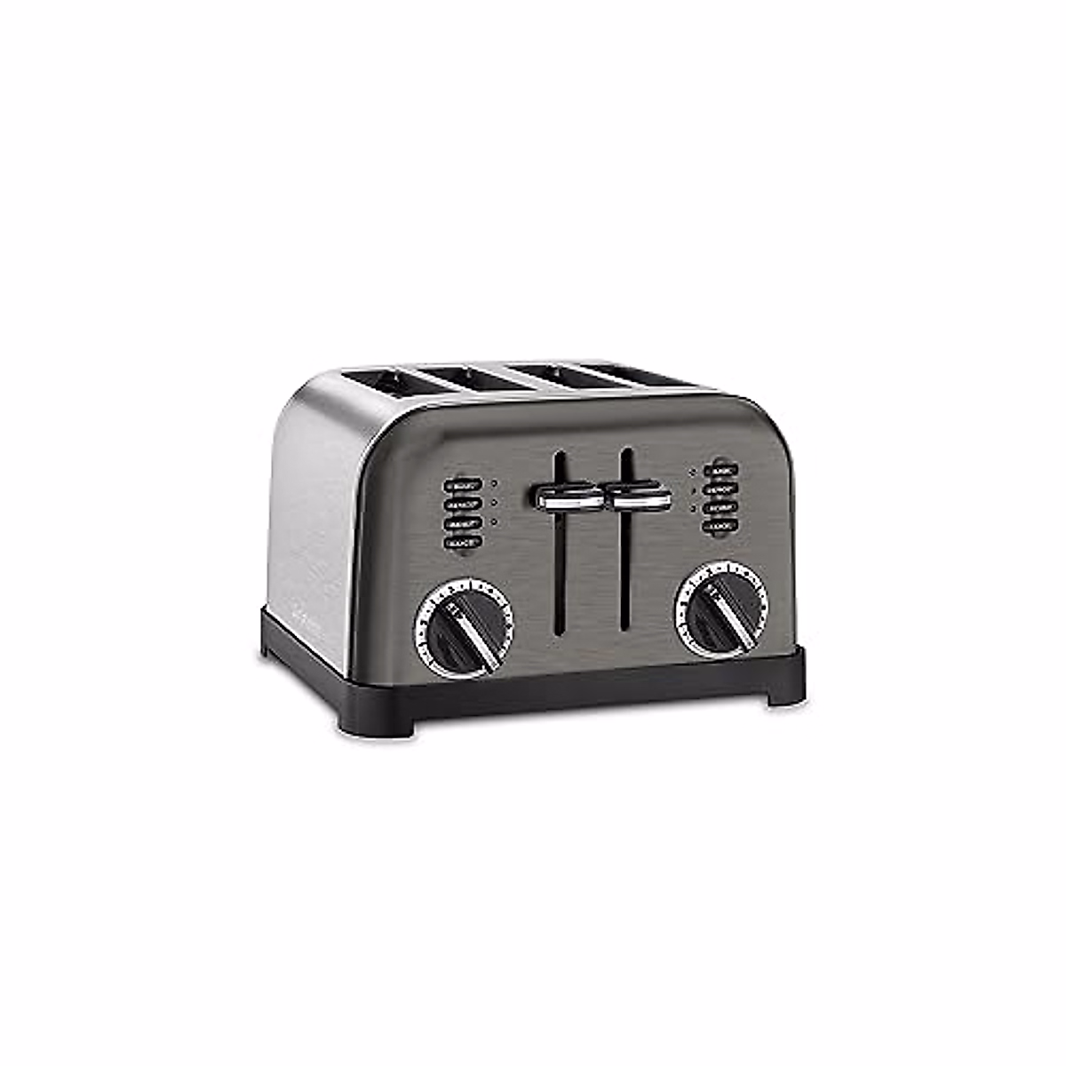 Cuisinart CPT-180BKS Classic 4-Slice Toaster, Black/Stainless Steel