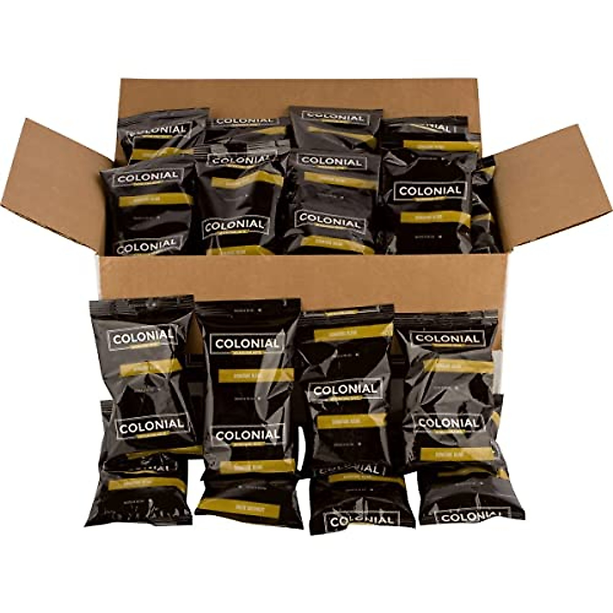 Colonial Coffee Packets, Pre Ground Coffee Packs, Signature Breakfast Blend Medium Roast, Bulk Single Pot Bags for Drip Coffee Makers, (2.5 oz Bags, Pack of 32)