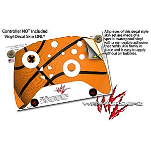 WraptorSkinz Decal Vinyl Skin Wrap compatible with XBOX One S/X Controller - Basketball (CONTROLLER NOT INCLUDED)