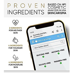 24K Gold Facial Masks for Women Skin Care Anti Aging - Collagen Moisturizing Sheet Mask for Sensitive Skin - Brightening Korean Face Mask - Hydrating Mask to Reduce Fine Lines & Wrinkles