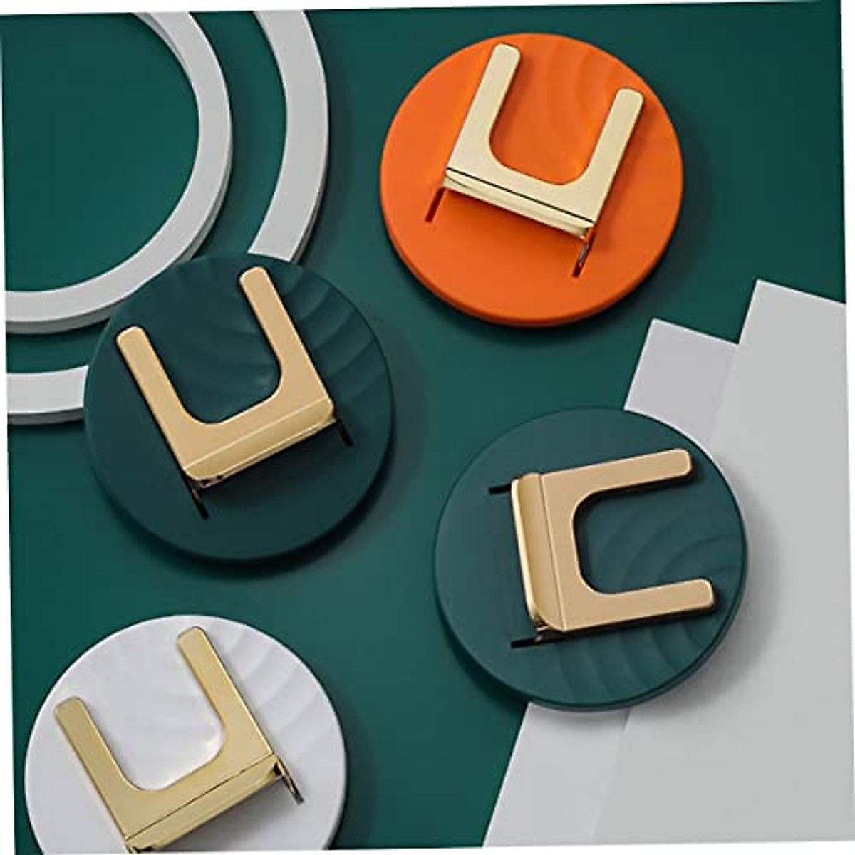 DOITOOL 2pcs Hair Dryer Holder Broom Holder Decorating Tools Wall Mounted Shelves for Storage Bathroom Wall Holder Wall Mount Broom Holder Hairdryer Holder Wall-Mounted Storage Rack Green