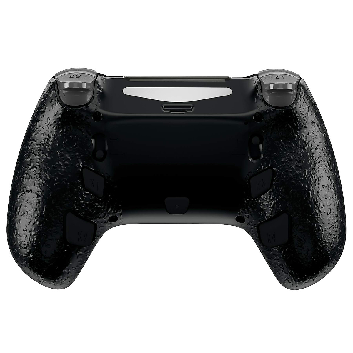 eXtremeRate Scarlet Red Decade Tournament Controller (DTC) Upgrade Kit for PS4 Controller JDM-040/050/055, Upgrade Board & Ergonomic Shell & Back Buttons & Trigger Stops - Controller NOT Included
