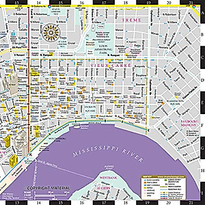 Streetwise New Orleans Map - Laminated City Center Street Map of New Orleans, Louisiana (Michelin Streetwise Maps)