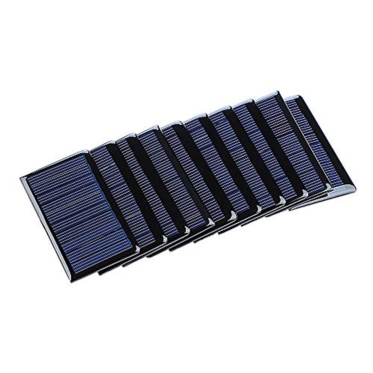 SUNYIMA 10Pcs 5V 60mA Epoxy Solar Panel Polycrystalline Solar Cells for Solar Battery Charger DIY Solar Syatem Kits 68mmx37mm / 2.67"x1.45" 5V Solar Cells