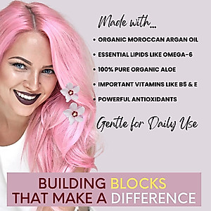 DermOrganic Argan Oil Daily Hydrating Hair Care-Sulfate Free & Color Safe-CONDITIONER 16.9 oz