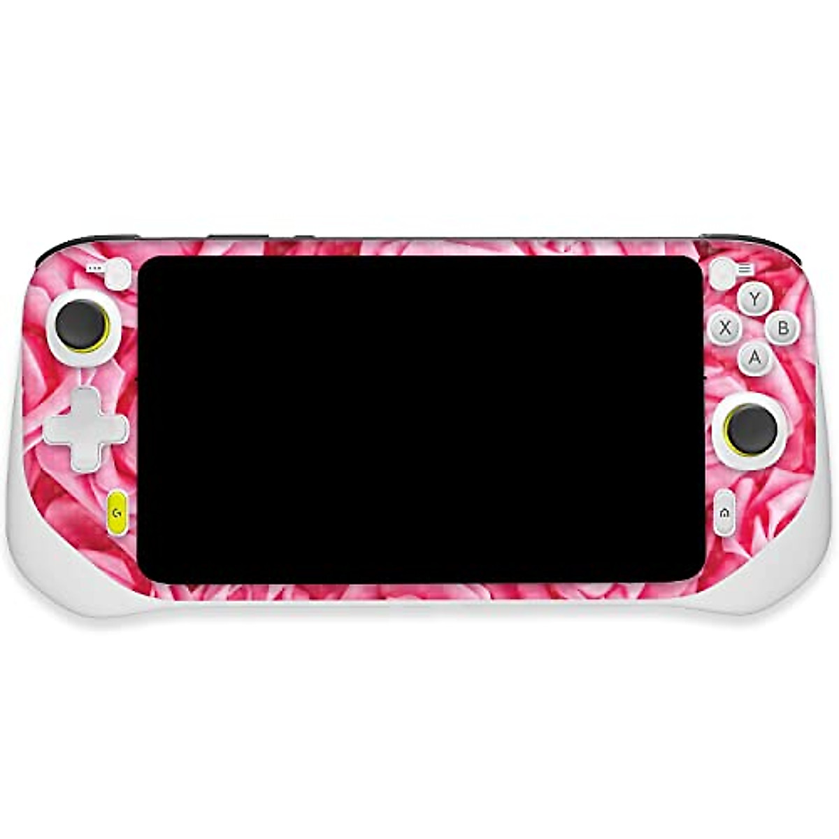 MightySkins Carbon Fiber Skin Compatible with Logitech G Cloud Gaming Handheld - Super Pink Roses | Protective, Durable Textured Carbon Fiber Finish | Easy to Apply | Made in The USA