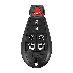 X AUTOHAUX Replacement Keyless Entry Remote Car Key Fob M3N5WY783X 433Mhz for Dodge Grand Caravan for Chrysler Town and Country 7 Buttons with Door Key