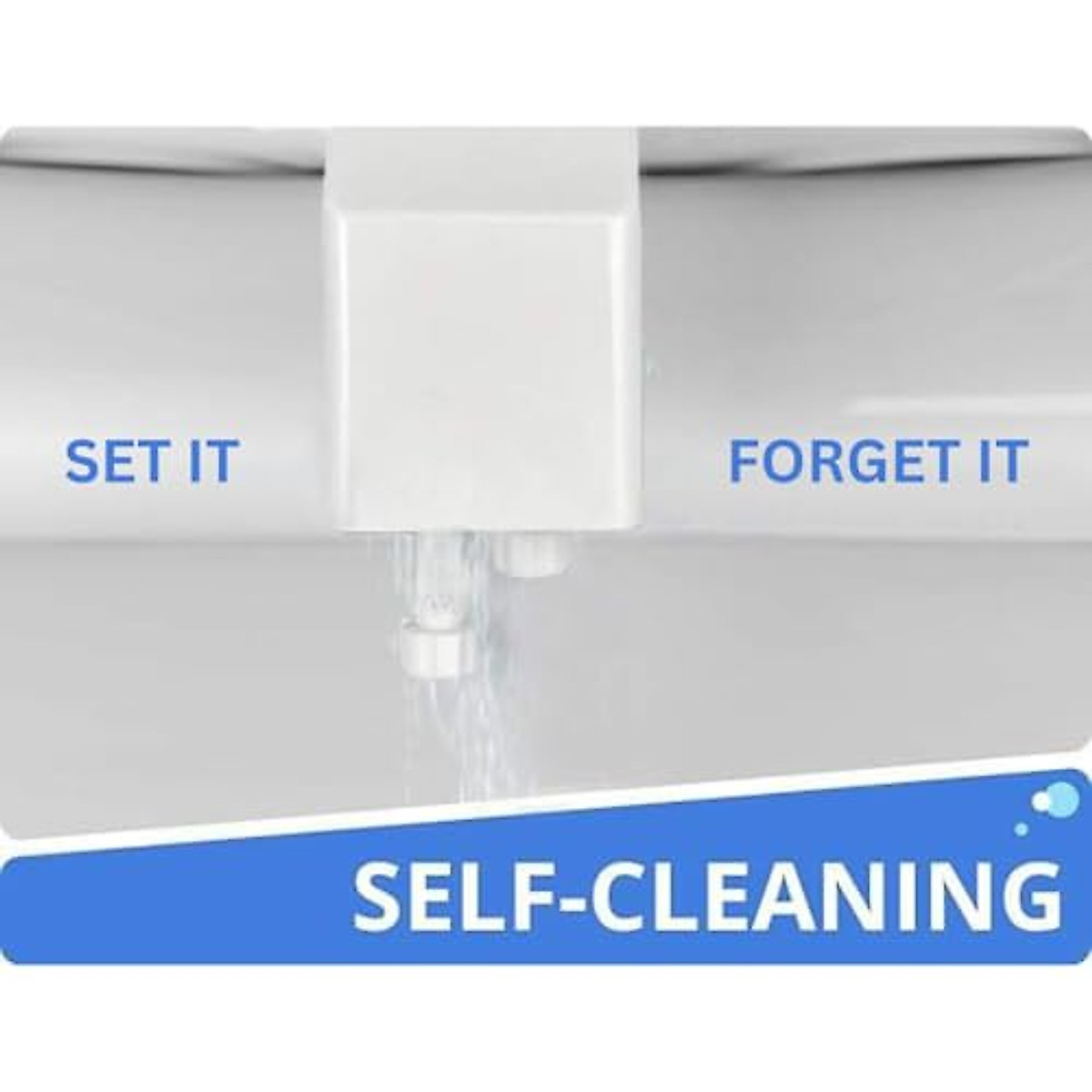 BIDETØASIS Bidet Double-Nozzle Non-Electric Bidet for Toilet, with Front and Rear Washing Functions as Well as a self-Cleaning Mechanism. Adjustable Water Pressure. Easy to Install. (Black)