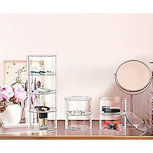 Belt Organizer Masqudo Acrylic 8 Pack Belt Holder Dispaly Case Storage Holder for Watches, Jewelry, Makeup, Bracelets, Rings