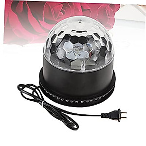 CIYODO 1pc Voice Night LED Colorful Shape Control Plug Ball Black Mini Crystal Light Lamp Projection US
