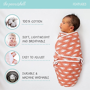 The Peanutshell Baby Swaddle Set for Boys or Girls | Unisex 3 Pack | Desert Safari (Small/Medium - 0-3 Months)