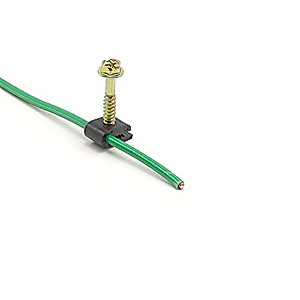 THE CIMPLE CO - Mini Wire Cable Clips, Electrical Wire Cable Clip, 1/10 in (3 mm) Screw Clip and Fastener, Black (100 Pieces per Bag)