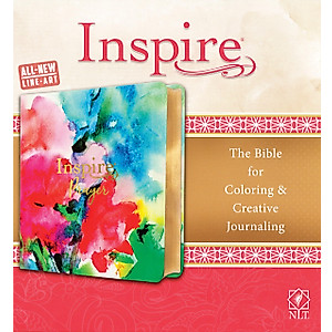 Inspire PRAYER Bible NLT (LeatherLike, Joyful Colors with Gold Foil Accents): The Bible for Coloring & Creative Journaling