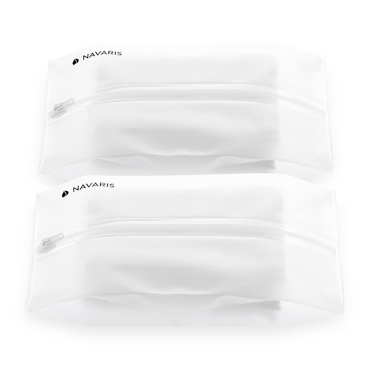 Navaris Wet Wipes Dispenser - Set of 2 Baby Wipe Travel Refillable Pouch Holder Container Bag Case - Portable Flushable Wipes Dispenser - Opaque