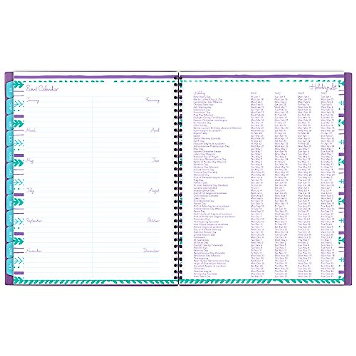 AT-A-GLANCE Academic Year Monthly Planner/Appointment Book, July 2016 - June 2017, 8-1/2"x11", Design Selected for You May Vary (183-900A)