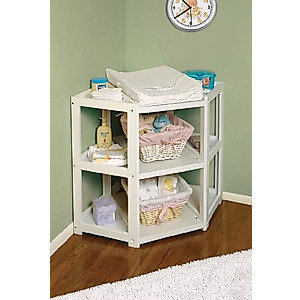 Diaper Corner Baby Changing Table with Contoured Pad