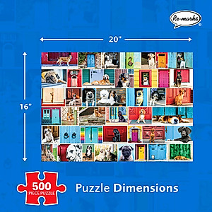 Re-marks Window Seat 1000-Piece Animal Puzzle for All Ages