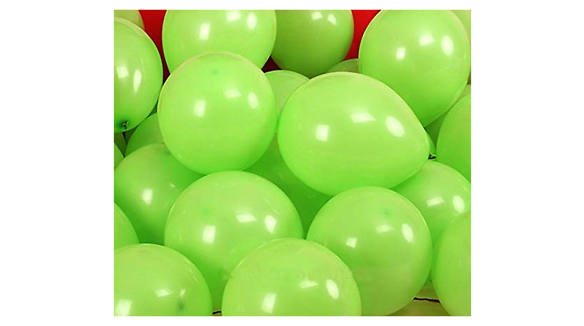 Lime Latex Balloons, 100pcs 12-Inch,Light Green Balloons as Birthday ...