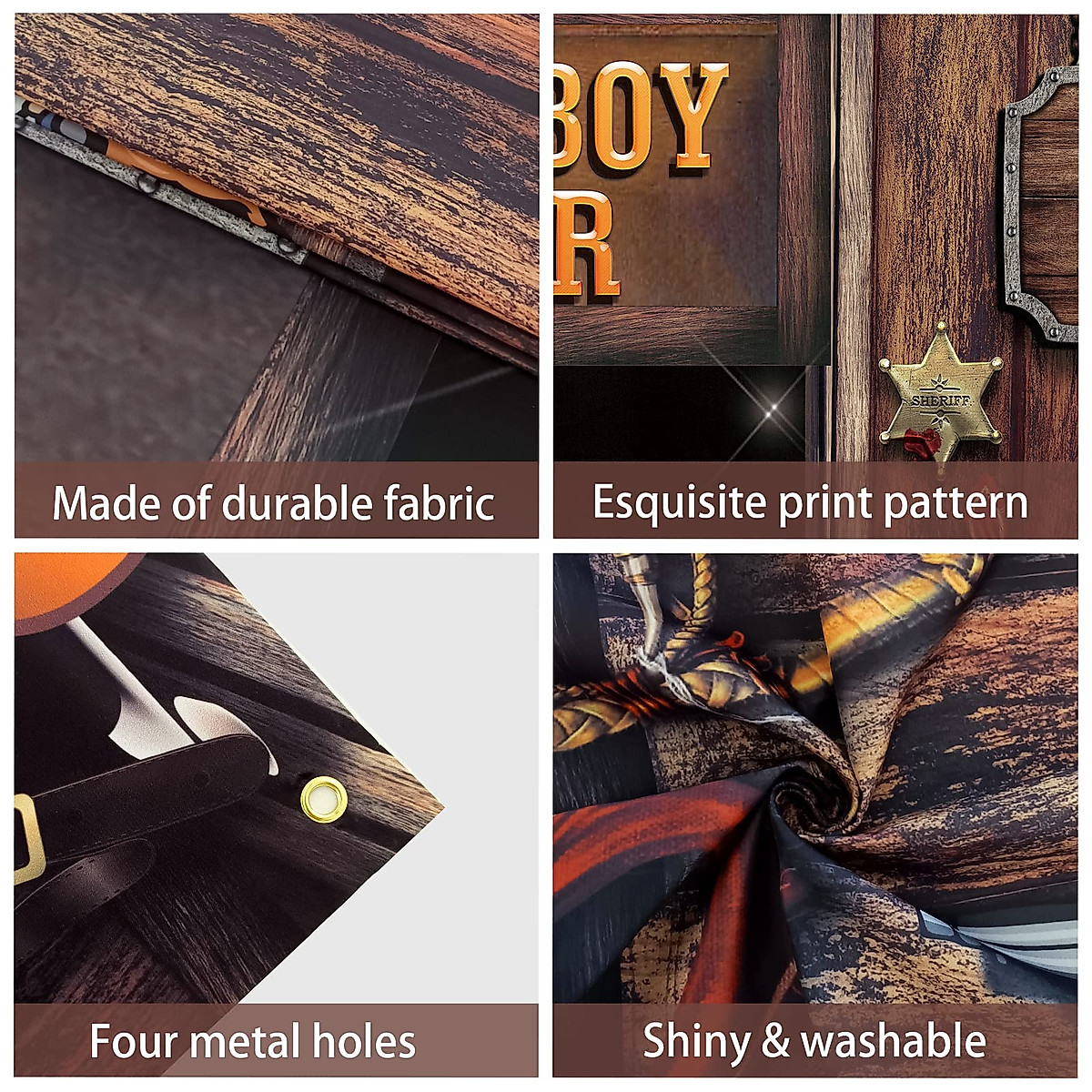 Western Cowboy Backdrop,84x60Inch | Cowboy Backdrop Western Cowboy Banner Western Cowboy Background Western Party Supplies Decor Wild West Decor Cowboy Birthday Theme Party Backdrop Supplie 7x5FT