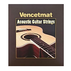 Acoustic Guitar High E Strings, Light Tension – Corrosion-Resistant Rust-Prevent Brass, Offers a Bright and Well-Balanced Acoustic Tone High E 1st 10 Pack