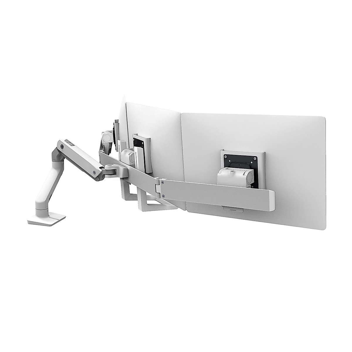 Ergotron – HX Triple Monitor Bow Kit – Add-on for HX Desk and HX Wall Monitor Arms – White