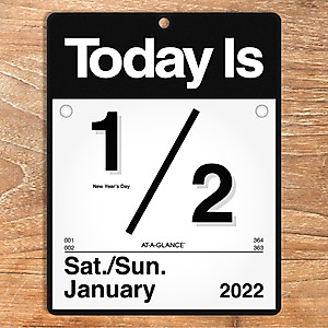 2022 Daily Wall Calendar by AT-A-GLANCE, 9-1/2" x 12", Small, “Today is” Design (K400)