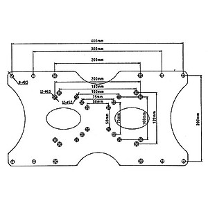 Mount-It! VESA Mount Adapter Plate - Monitor and TV Mount Extender Conversion Kit Allows 75x75, 100x100, 200x200 to Fit Up to 400x200 mm Patterns, Heavy-Gauge Steel, Hardware Included
