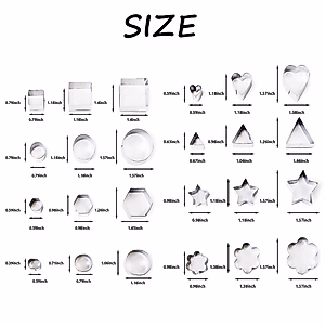 Cookie Cutters Tool Set, 24Pcs Small-scale Cookie Molds for Baking and Cooking, 8 Shapes Metal Biscuit Cutters for Festivals and Daily Use, Applies to Dough, Fruits, Vegetables, Bento Decor