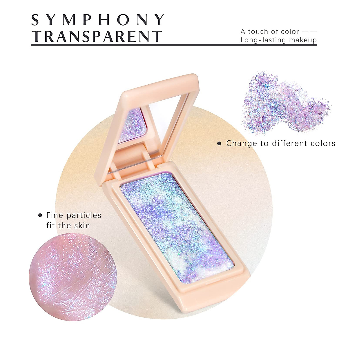 HOSAILY Shimmer Face Highlighter Palette Powder Glitter Highlighter Contouring Makeup Creamy Inner Corner Eye Highlighter Illuminator for Brighten Eye Face Cheek Highlighter Concealer Palette (1#)