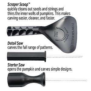 Winchester Mystery House Haunting Shadows Carving Kit by Pumpkin Masters: 13 Piece Set, Included Lights Cast Spooky Shadows