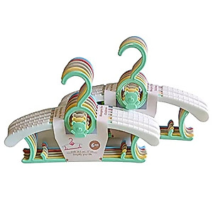 12 Pcs. Children Hangers , 11" - 14" Adjustable de Children Coat Hangers for Baby ,Child Nursery Closet Hangers, Non-Slip and Extendable Laundry Infant Hangers for Newborn Clothes