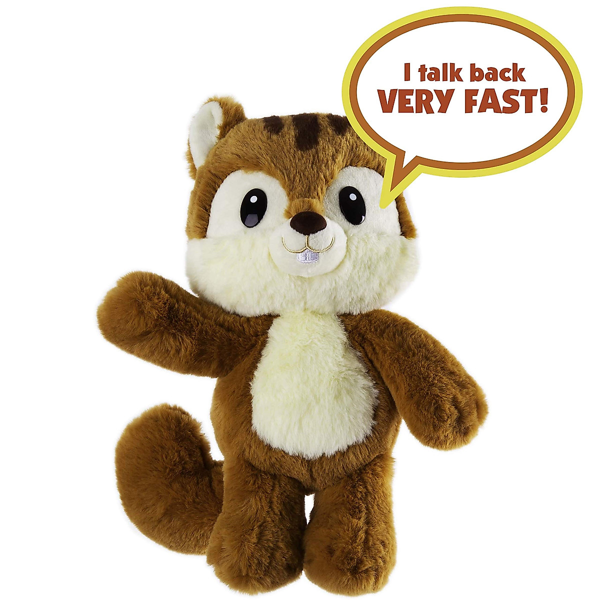 Mighty Mojo Talk Back Plush - Repeats What You Say Super Fast, Mimicry Electronic Record, Talk Back Toy for Kids, Perfect Early Learning Gift (Mouse)