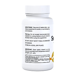 Hallusa Natural – Selenium 60 Tablets, Antioxidant and Immune Support, Heart Health – 60 Day Supply