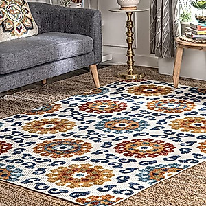nuLOOM Aurora Transitional Indoor/Outdoor Area Rug, 4' x 6', Multi