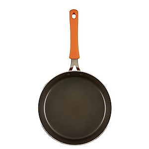Rachael Ray Cook + Create Nonstick Cookware Saute Pan with Lid, 3 Quart - Orange
