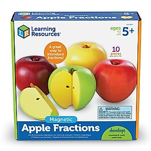 Bring fractions to life with these sectioned apple magnets