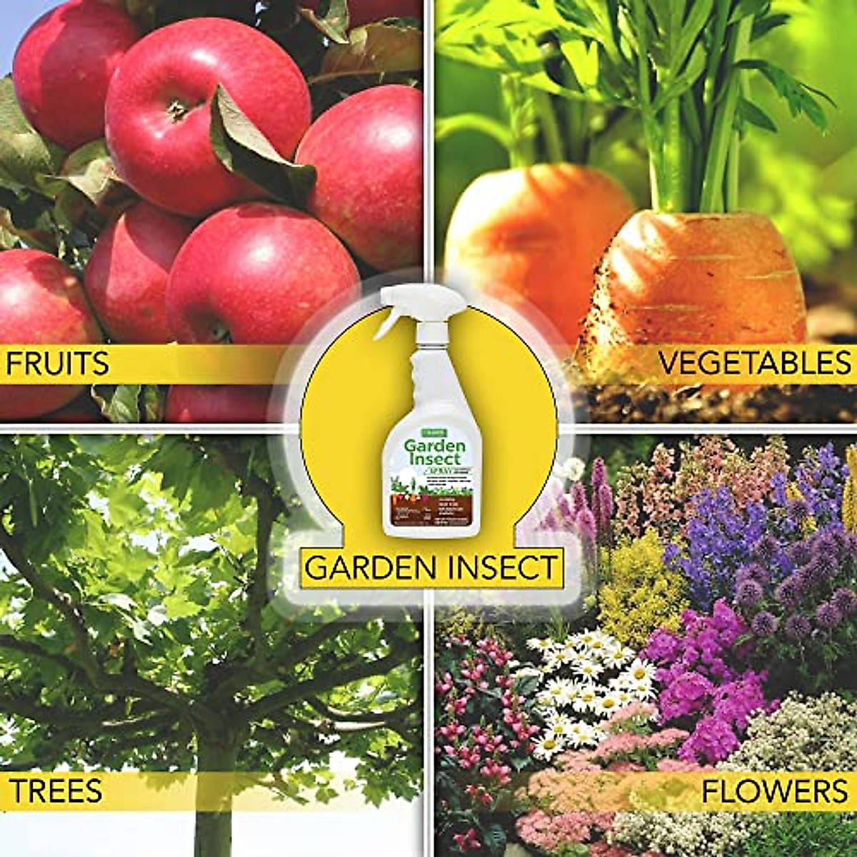 Harris Garden Insect Killer, 20oz Insecticidal Soap with Spinosad Kills Aphids, Beetles, Caterpillars, Thrips and More