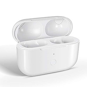 Upgraded Wireless Charging Case Compatible with Air Pod Pro, Replacement Compatible with Pro, Wireless Charger Case Pro with Bluetooth Pairing Sync Button (White)