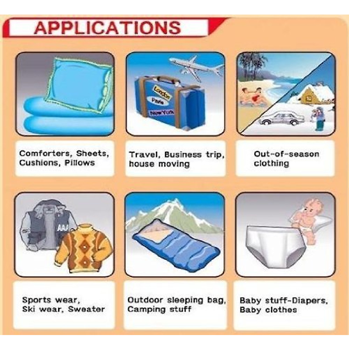 50 PACK Wholesale Vacuum Seal Moving Storage Bag Space Saver EXTRA LARGE