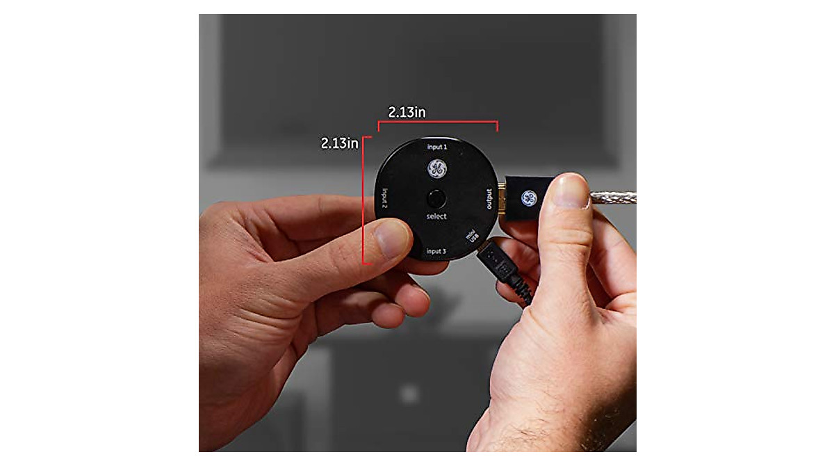 GE 3 Device HDMI Switch - 4K Ultra HD for Smart TVs & Gaming