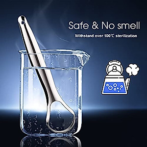 Kotomotoy Tongue Scraper (4 Pack) with Travel Case, Tongue Scraper for Adults, Fight Bad Breath, Medical Grade 100% Stainless Steel Tongue Cleaners For Oral Care, Professional Tongue Brush