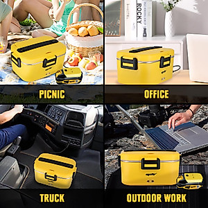 Mellif Electric Lunch Box Food Warmer Heater for Dewalt 20V Max Battery (Battery Not Included),12V 24V Heated Lunch Boxes for Adults for Car/Truck