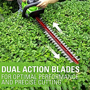 Greenworks 40V 24" Cordless Hedge Trimmer, Tool Only